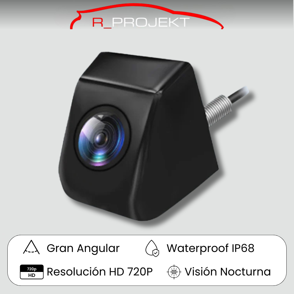 Cámara Trasera Universal AHD 720P Gran Angular - Visión HD – R_PROJEKT