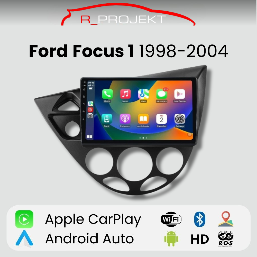 Android Head Unit Ford Focus Mk1 (1998-2004) | Wireless CarPlay GPS – R ...