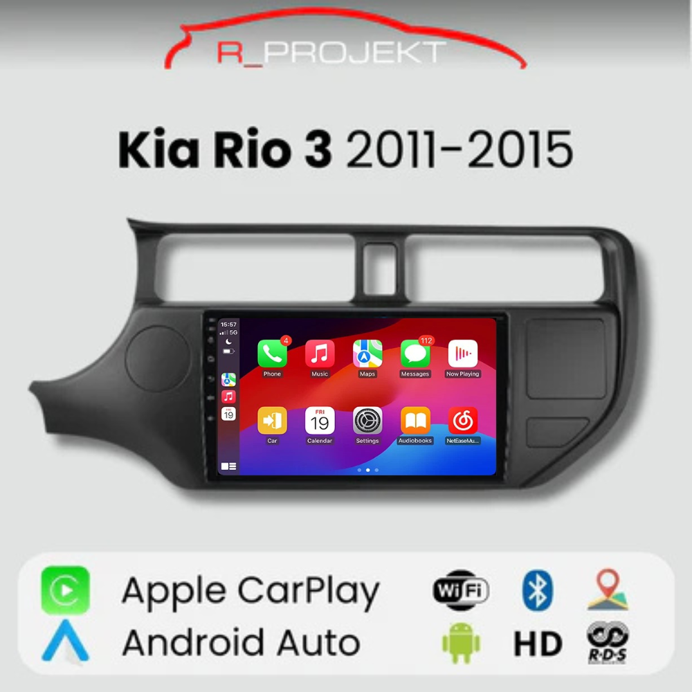 Radio Android KIA Rio 3 (2011-2015) | CarPlay GPS Táctil – R_PROJEKT