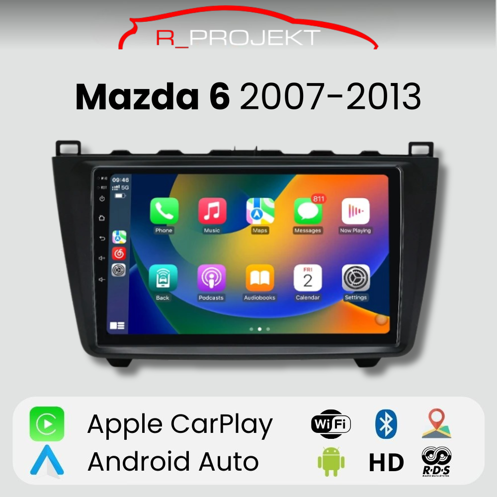 Radio Android Mazda 6 GH (2007-2013) | CarPlay GPS Táctil – R_PROJEKT