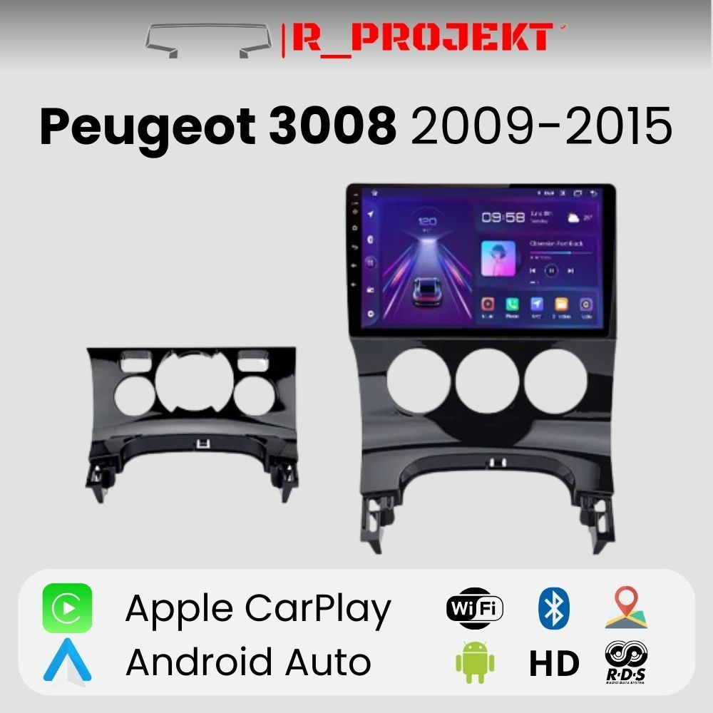 Touch Screen radio Android Auto Carplay Peugeot 3008 2009 - 2015 – R ...